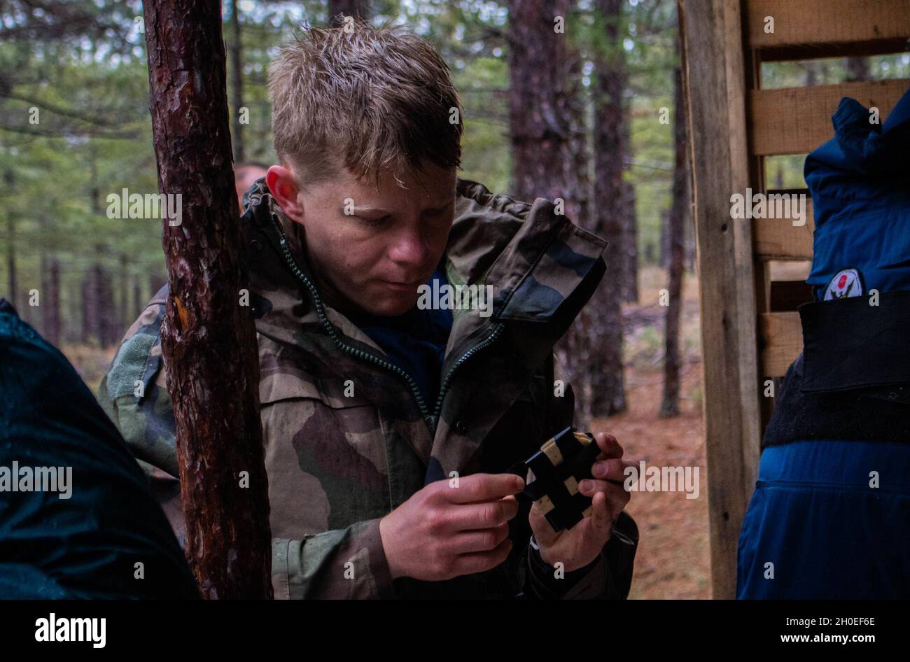 A student at Mine Action Training Kosovo prepares an explosive ...