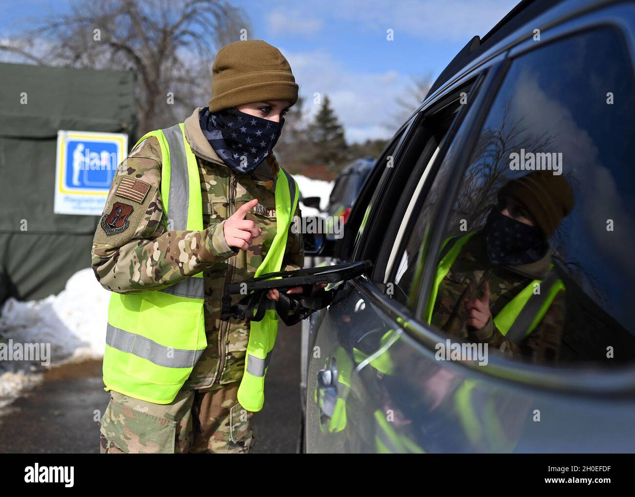 Airman 1st Class Victoria Moquin, a security forces officer with the ...