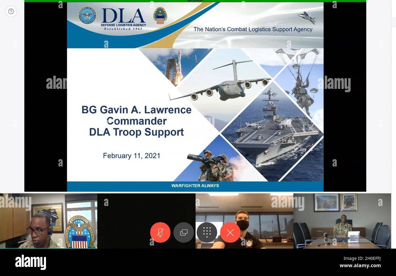 DLA Troop Support Commander Army Brig. Gen. Gavin Lawrence, left bottom ...