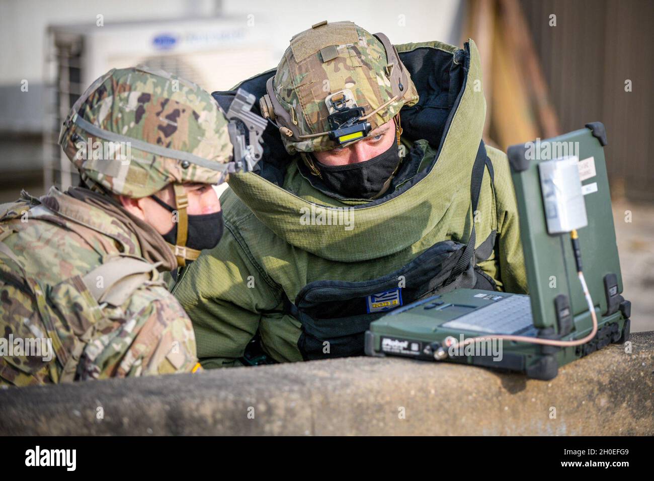 CAMP HUMPHREYS, Republic of Korea - Sgt. Alexander Spears, right, and ...