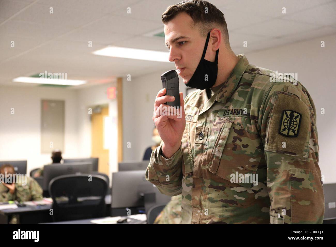 Staff Sgt. Arthur Yates, assigned to the 311th Military Intelligence ...