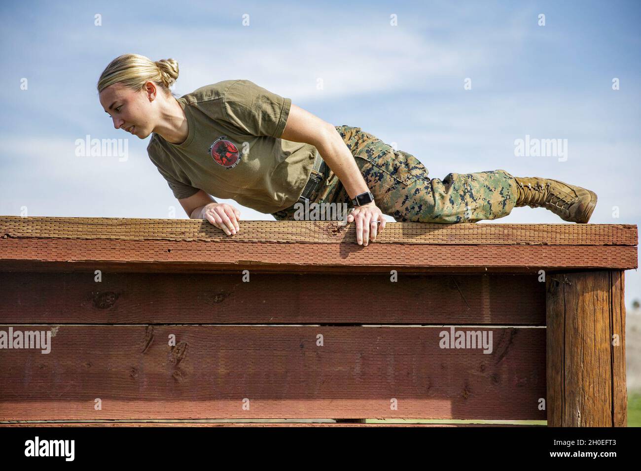 U.S. Marine 2nd Lt. Riley Compton, the logistics officer for Marine ...