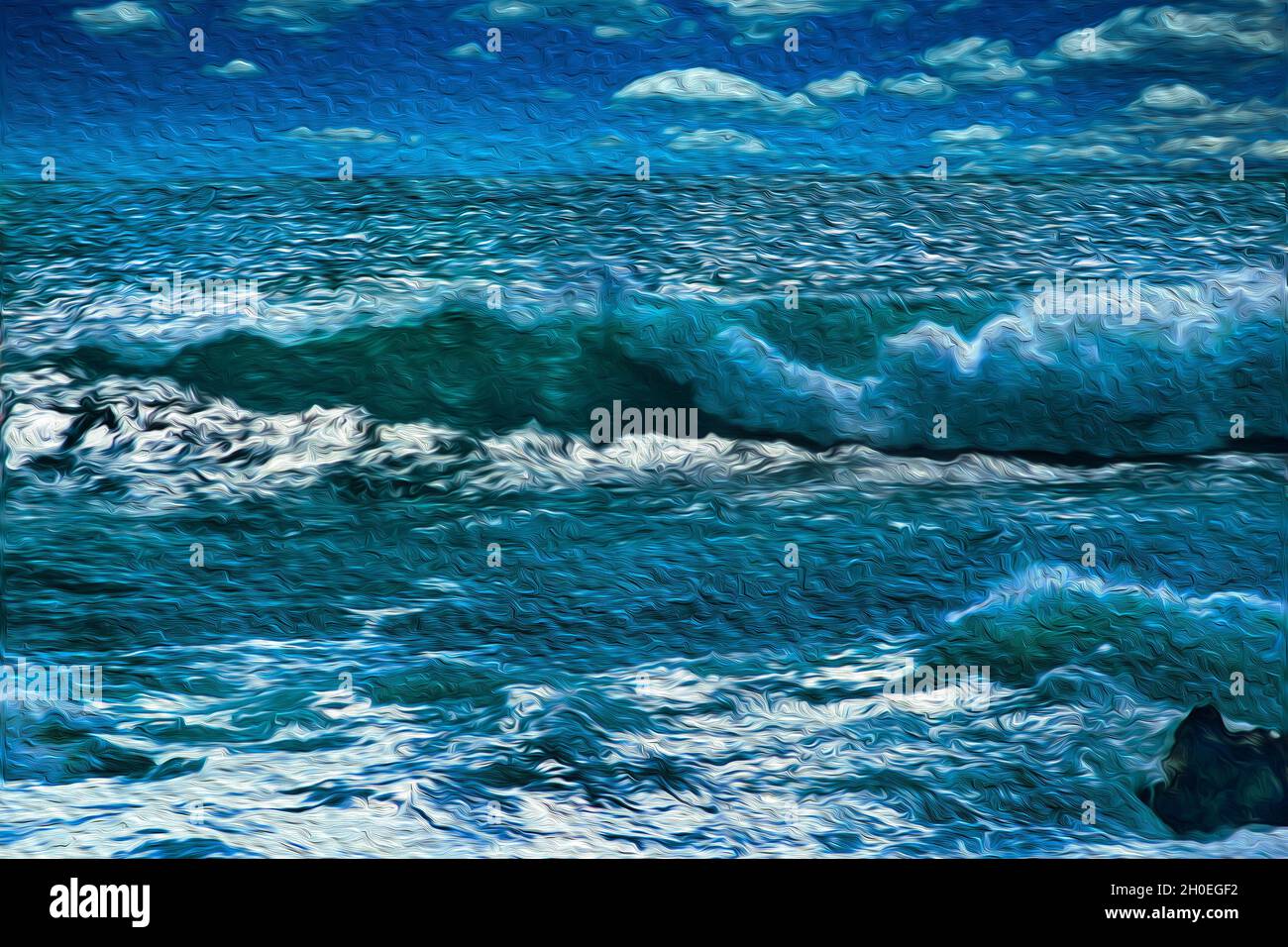 Chilean coast storm waves hi-res stock photography and images - Alamy
