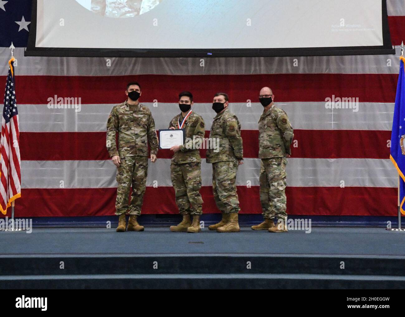 Graduates from Airman Leadership School Class 21-2 receive awards ...
