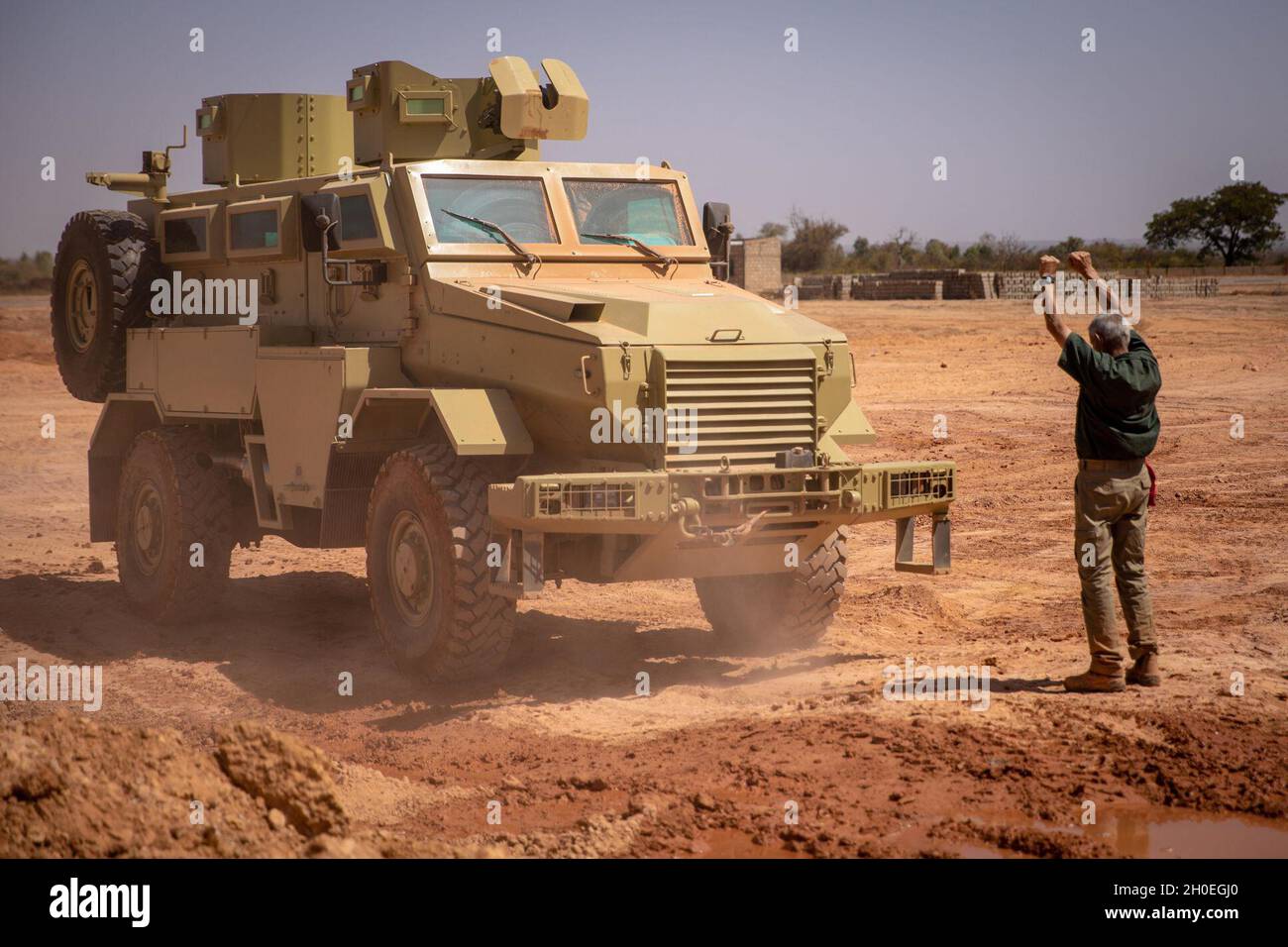 Three Puma M26-15s’ are delivered to Burkinabe Forces on Camp Loumbila ...