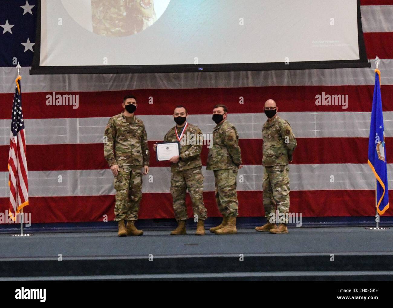 Graduates from Airman Leadership School Class 21-2 receive awards ...