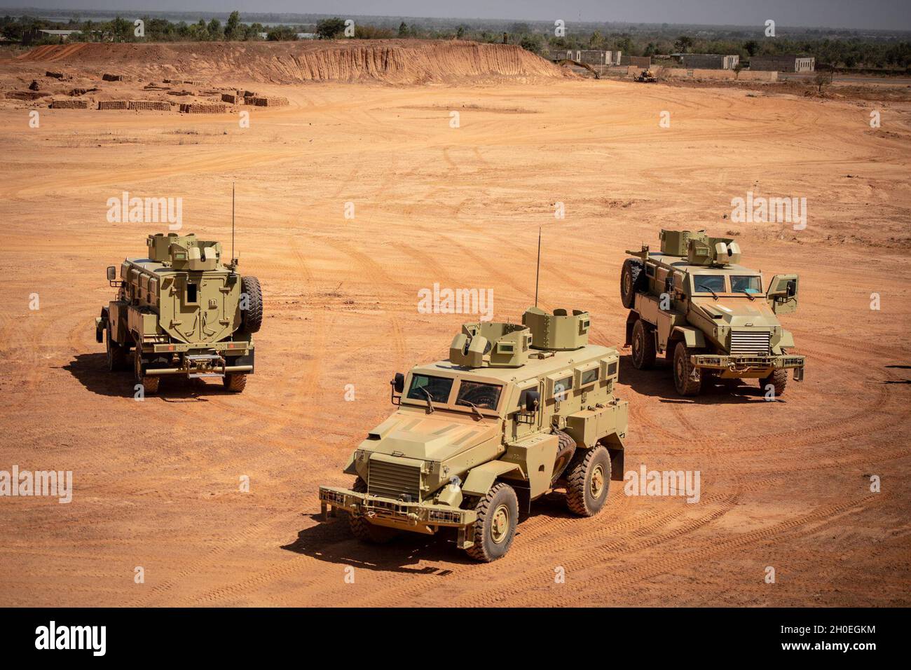 Three Puma M26-15s’ are delivered to Burkinabe Forces on Camp Loumbila ...