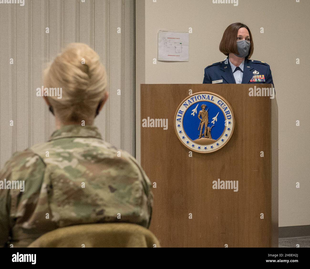 A formal unit re-designation and change of command ceremony for the 102nd Force Support Flight ...