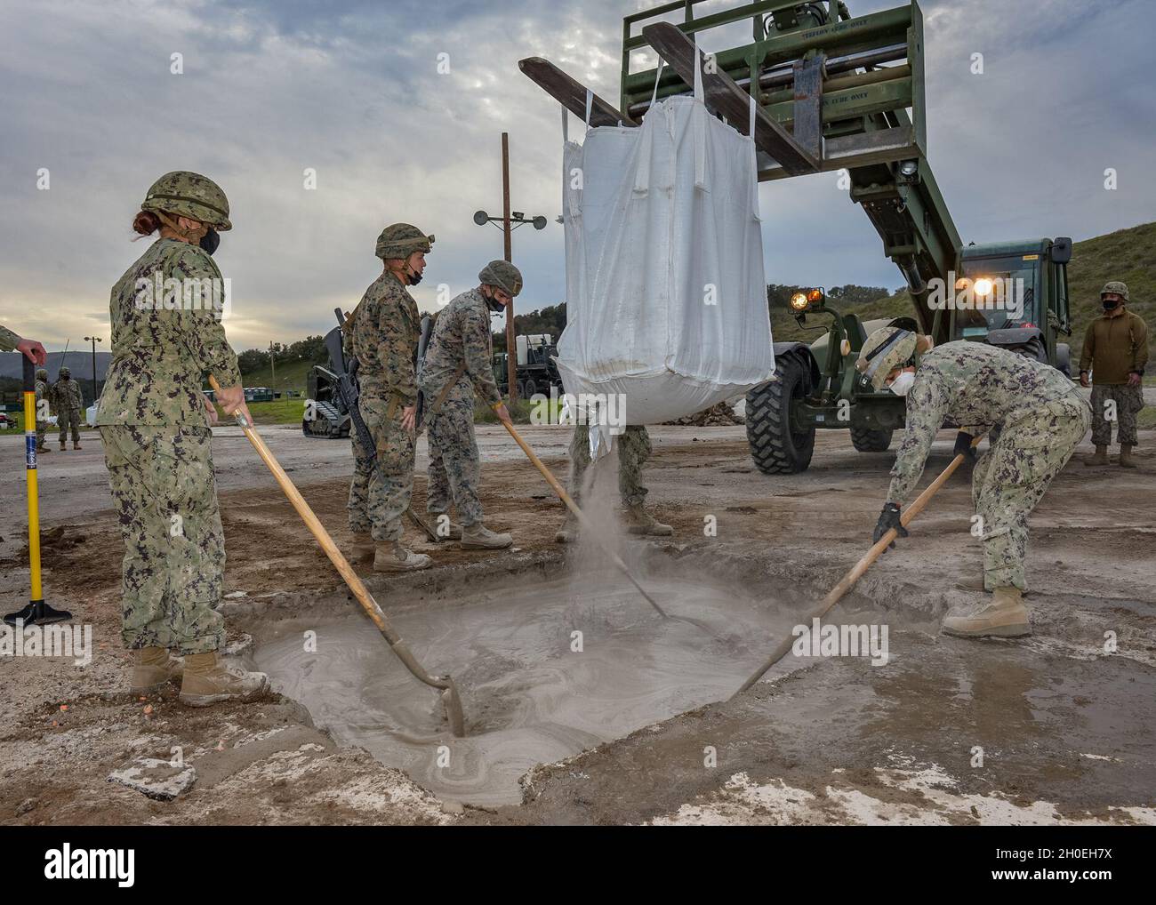 Vandenberg Air Force Base, CA - Pacific Fleet Seabees from Naval Mobile ...