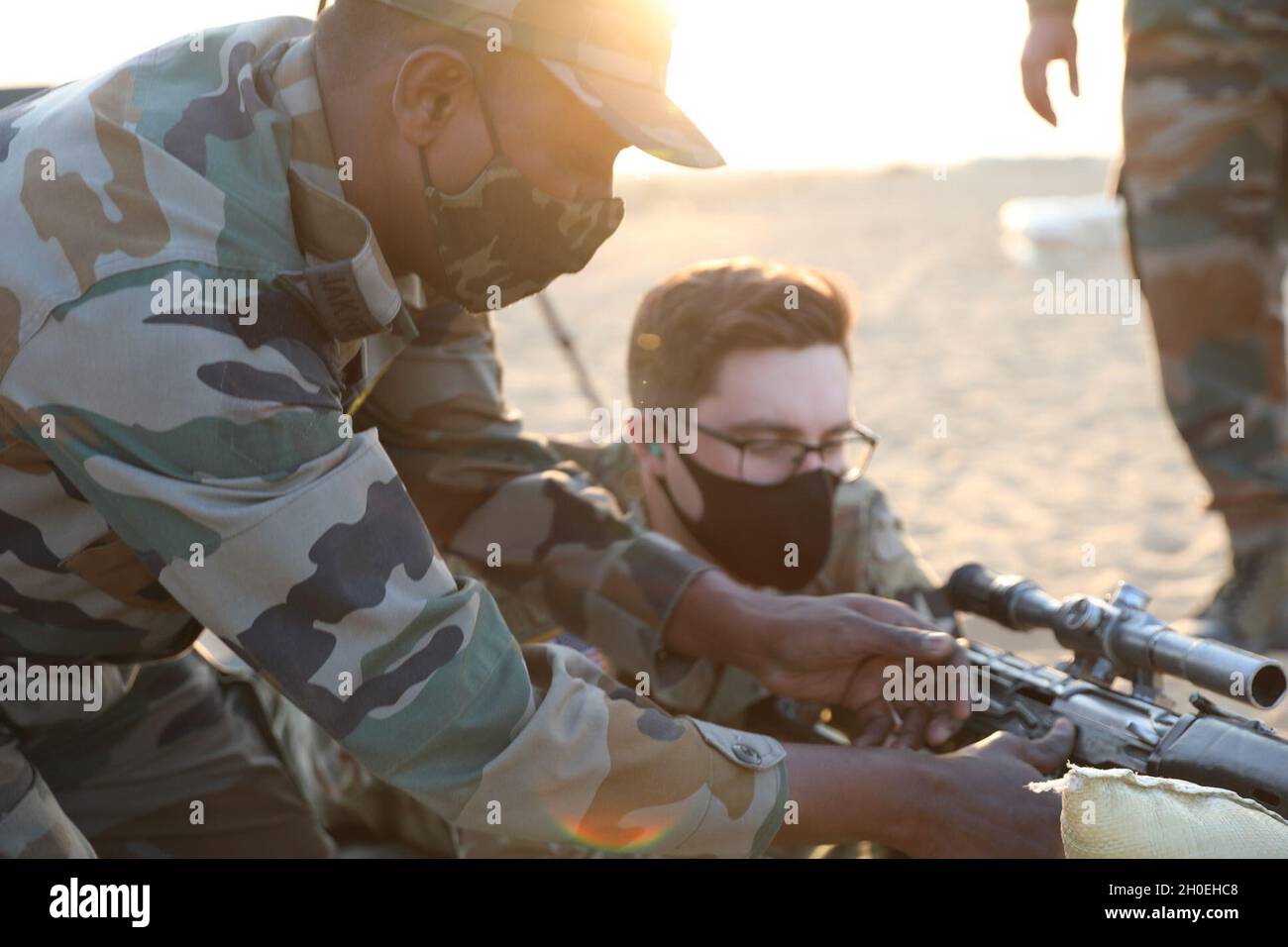 Leaders from the Indian Army's 170th Infantry Brigade and U.S. Army's 1 ...