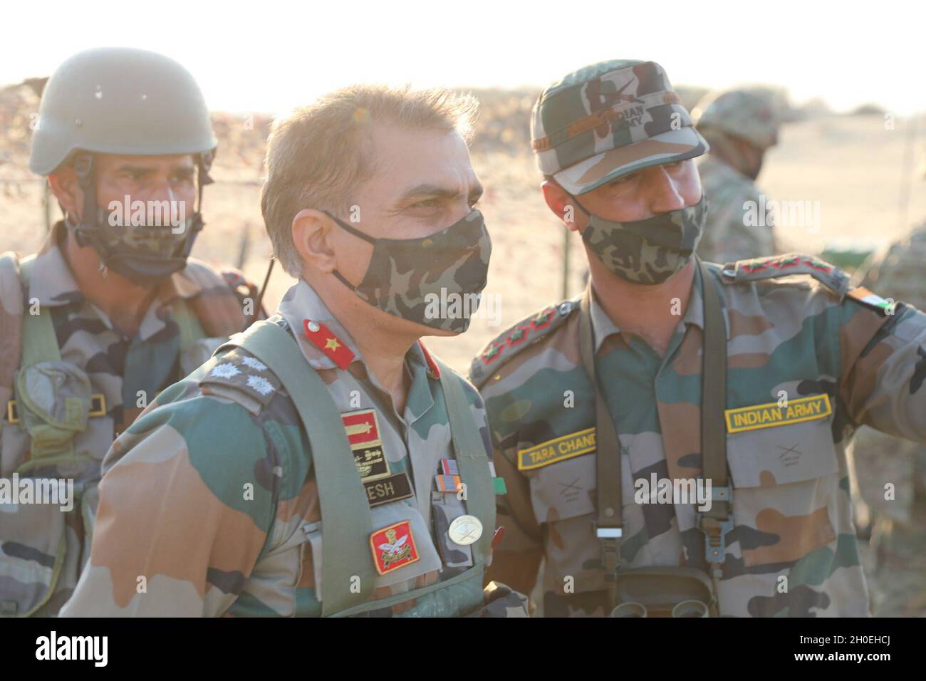 Leaders from the Indian Army's 170th Infantry Brigade and U.S. Army's 1 ...