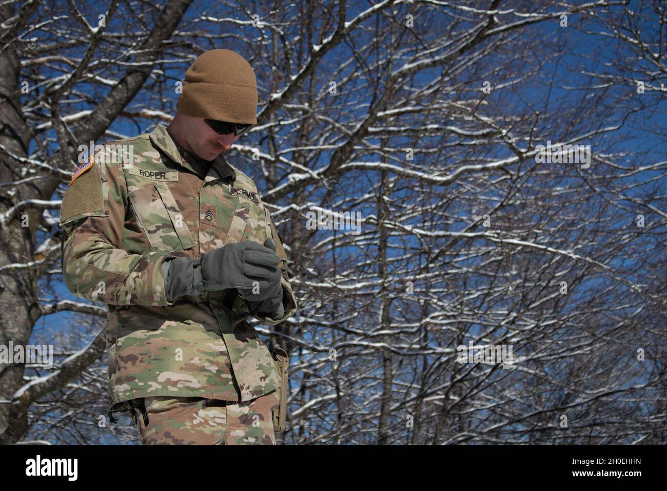 Staff Sgt. Howard Roper, a cavalry scout with 1st Squadron, 113th ...
