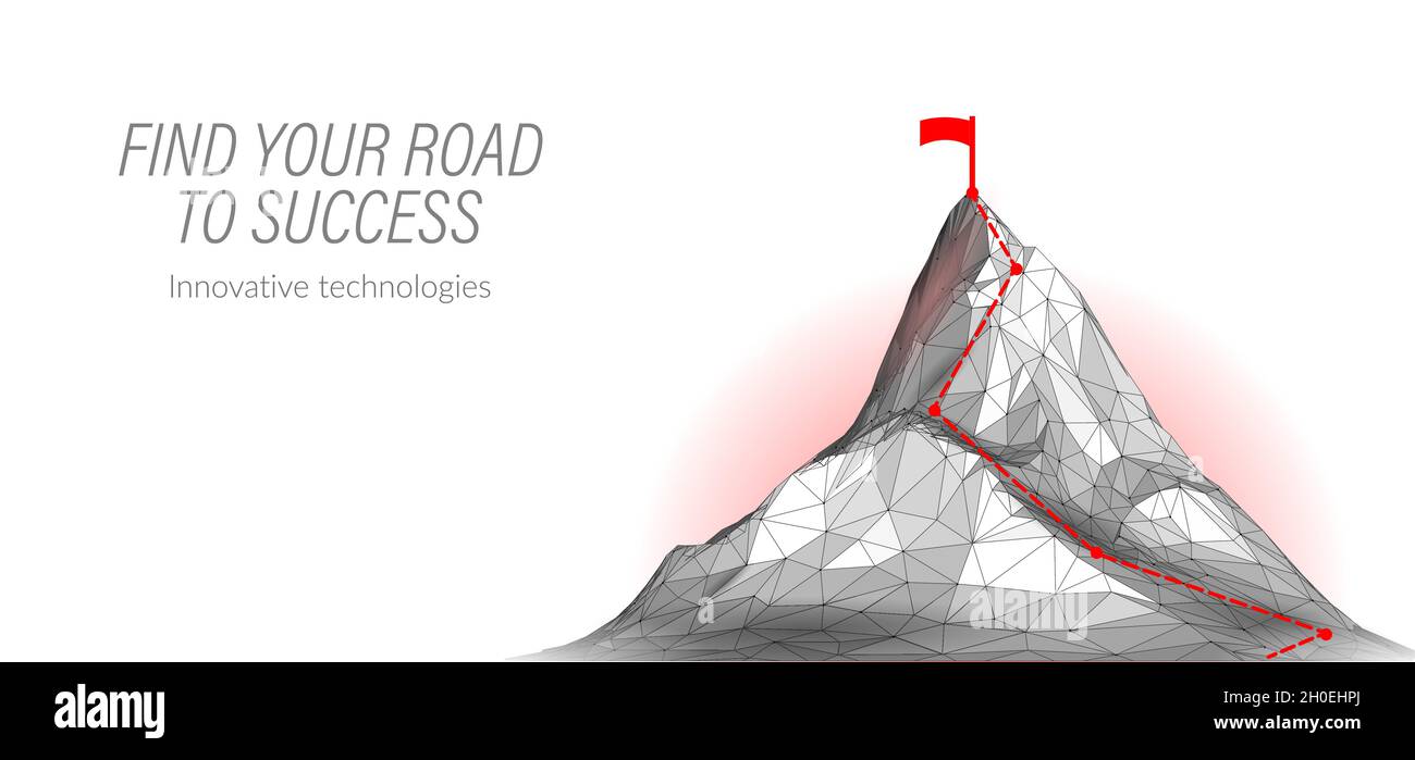 Reach the top business success concept. Challenge teamwork triumph ...