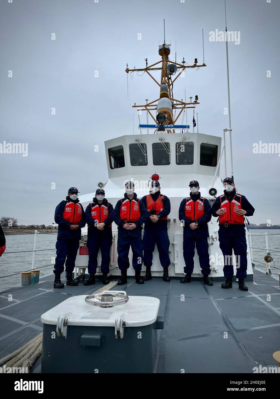 WASHINGTON D.C. (Feb. 12, 2021) — The crew of USCGC Hawk (WPB 87355 ...