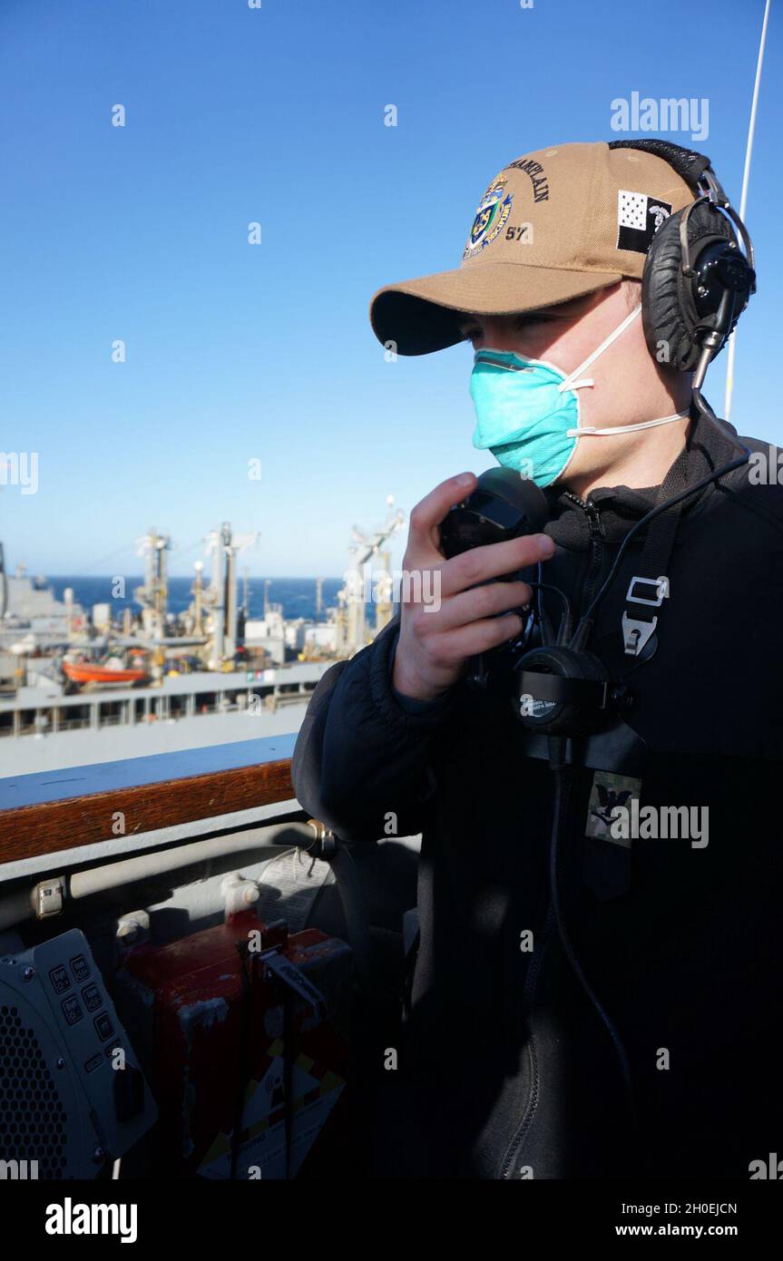 210212-N-CF707-2002 PACIFIC OCEAN (Feb. 12, 2021) Fire Controlman ...