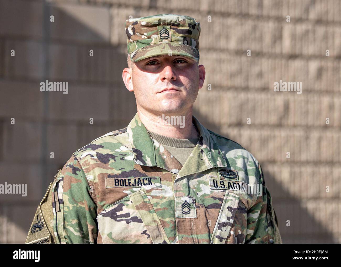 Sgt. 1st Class Rustin Bolejack, movement noncommissioned officer, 824th ...