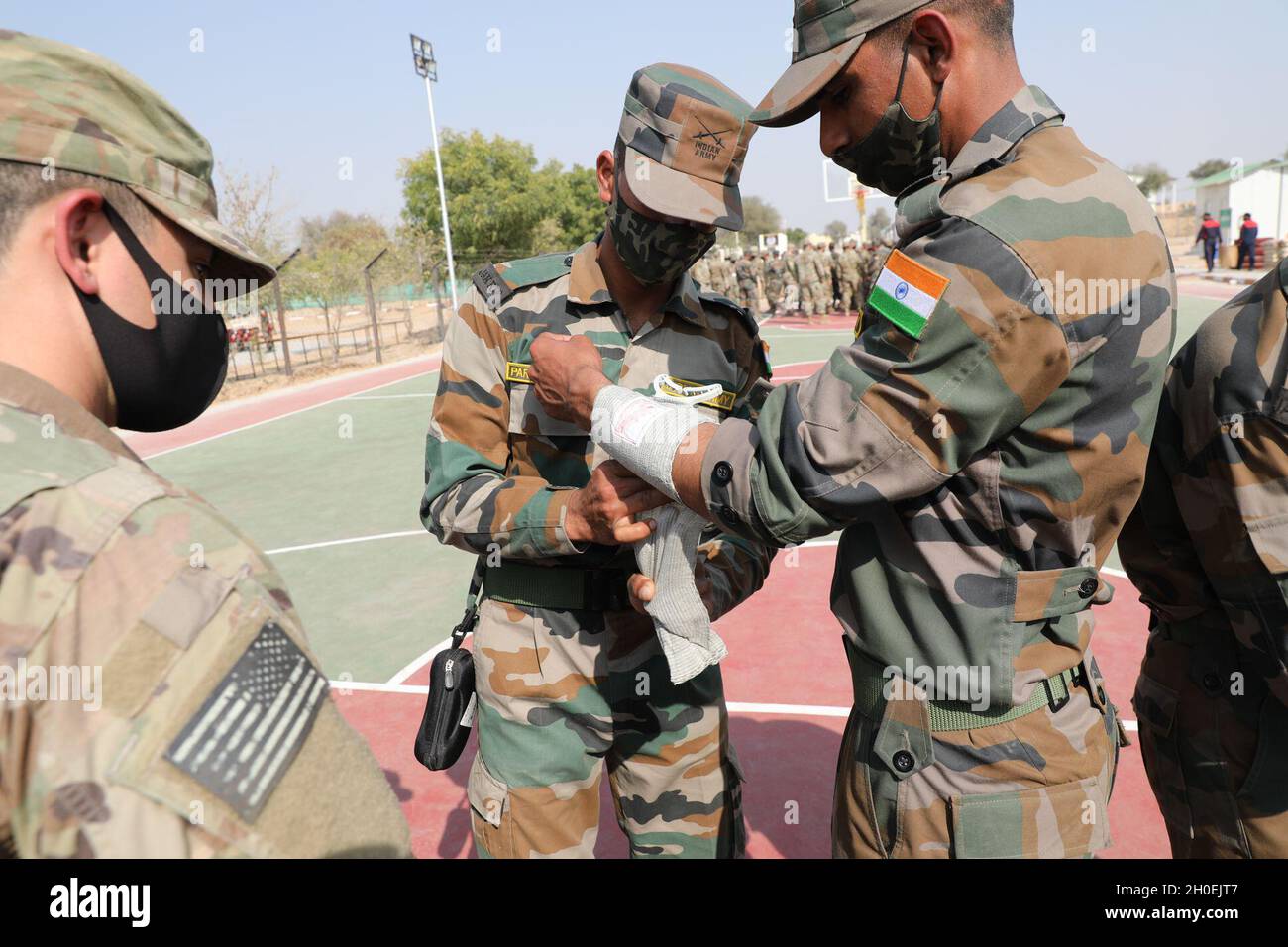 U.S. medics from 2-3 Infantry Battalion, 1-2 Stryker Brigade Combat ...