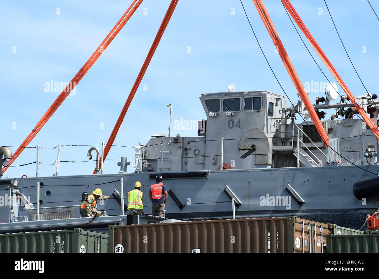 SANTA RITA, Guam (Feb. 13, 2021) Sailors deployed as the expeditionary ...