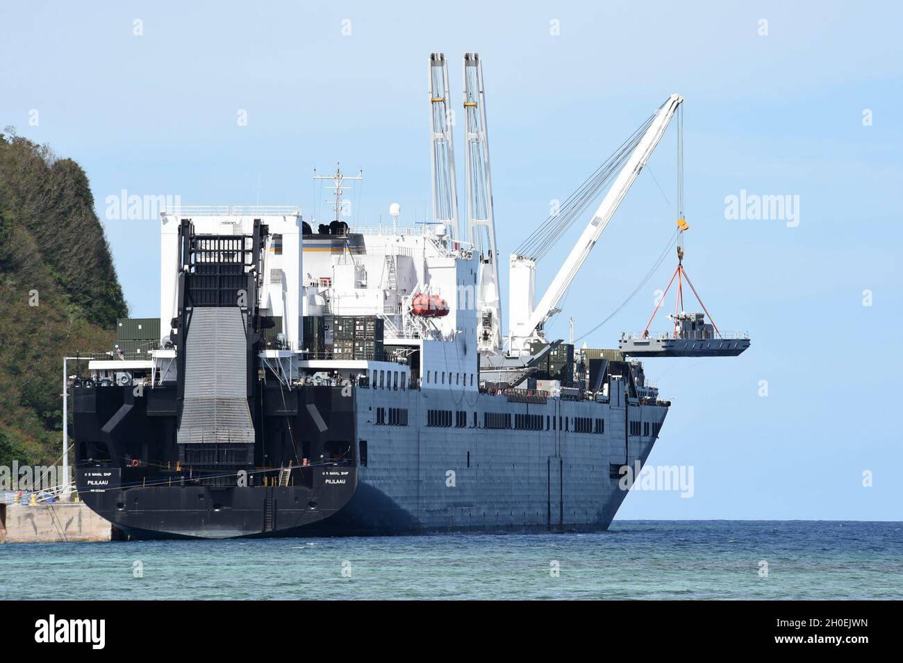 SANTA RITA, Guam (Feb. 13, 2021) Sailors deployed as the expeditionary ...