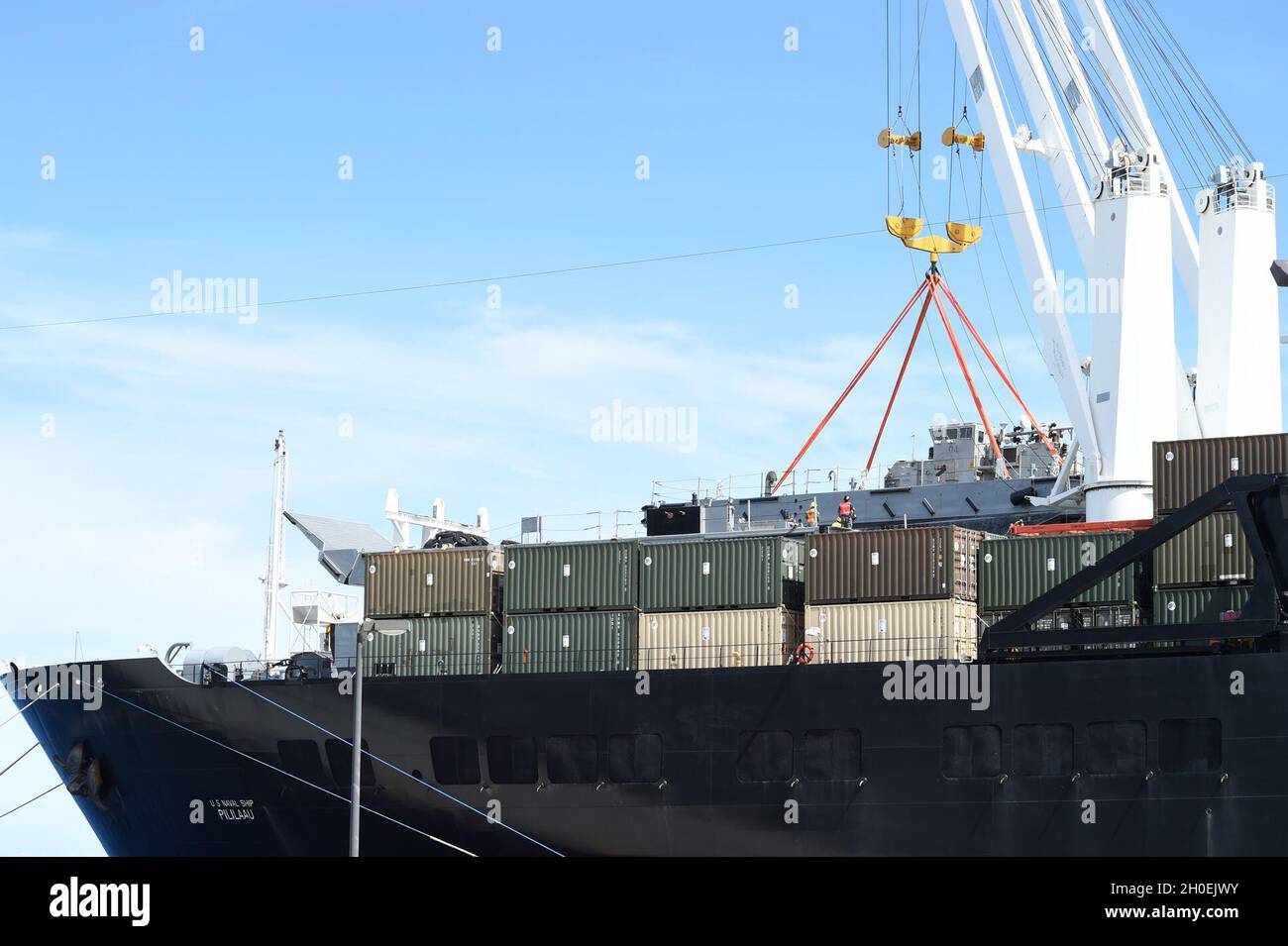 SANTA RITA, Guam (Feb. 13, 2021) Sailors deployed as the expeditionary ...