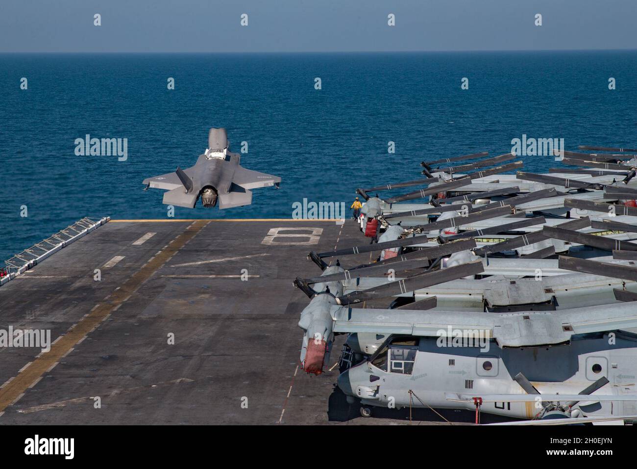 210213-M-PQ459-1043 ARABIAN GULF (Feb. 13, 2021) – A U.S. Marine Corps ...