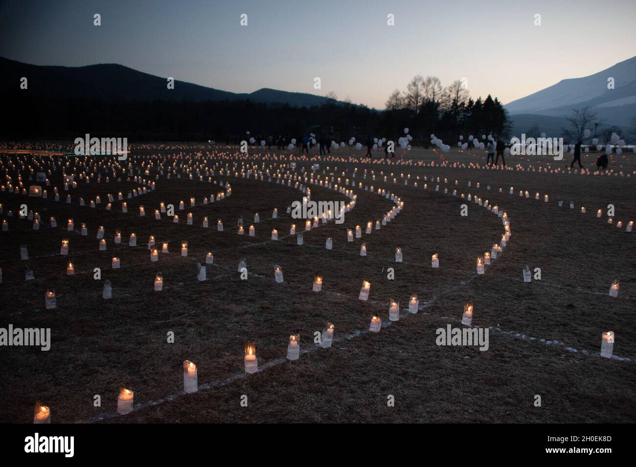 Combined Arms Training Center Camp Fuji service members help set up a ...