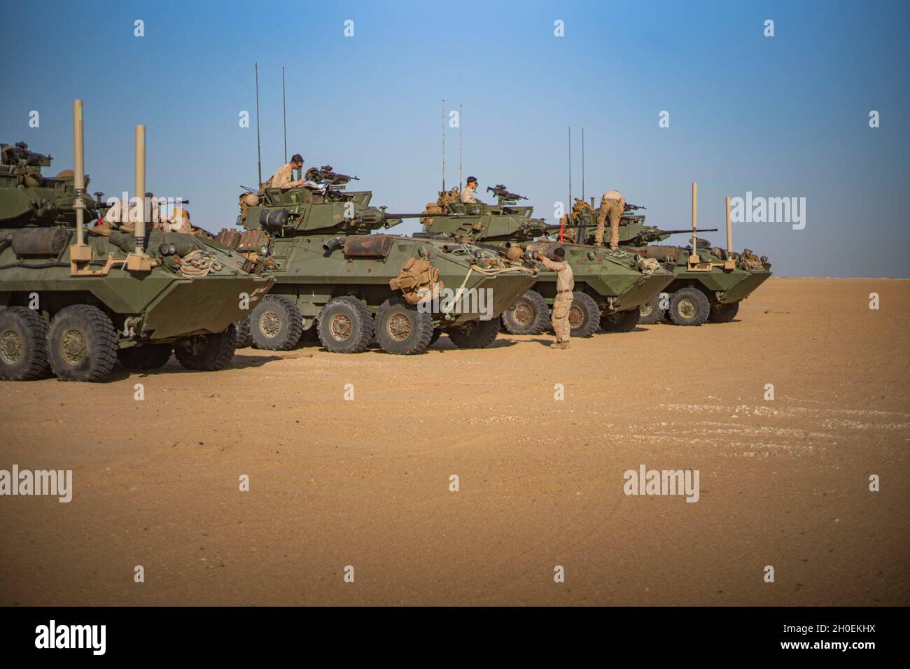 U.S. Marines with Light Armored Reconnaissance Detachment, Battalion ...