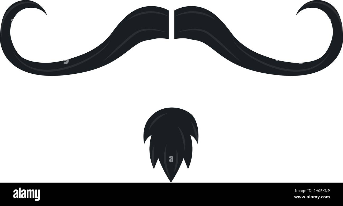 bandito moustache icon on white background Stock Vector Image & Art - Alamy