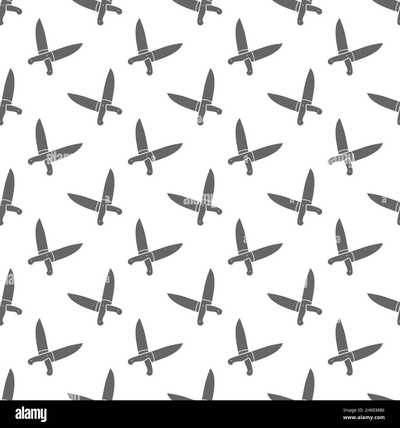 Seamless pattern with knives for textures, textiles, packaging and ...