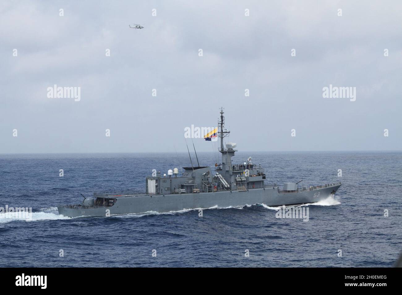 210215-N-N3764-073 CARIBBEAN SEA (Feb. 15, 2021) The Colombian naval ...