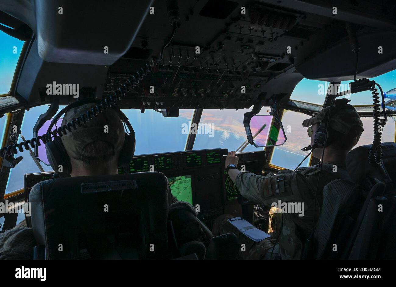U.S. Air Force Captain Zach Palisch and 1st Lt. Seth Carozza, C-130J ...