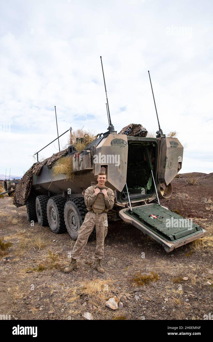 U.S. Marine Cpl. Logan Hoelle, an Amphibious Combat Vehicles (ACV ...