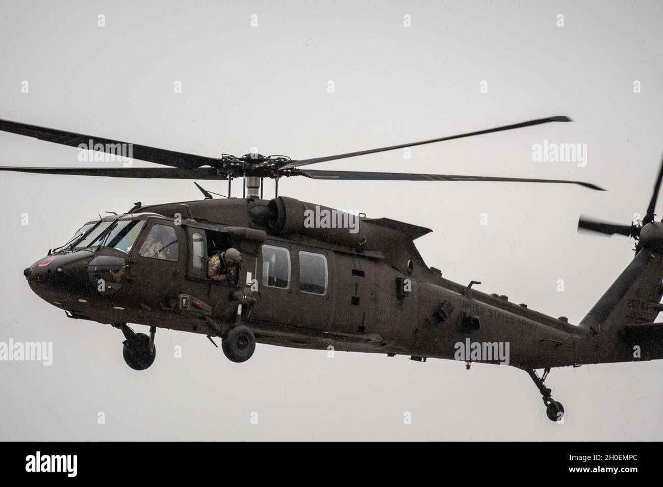 U.S. Army UH-60 Blackhawk helicopters from the 12th Combat Aviation ...