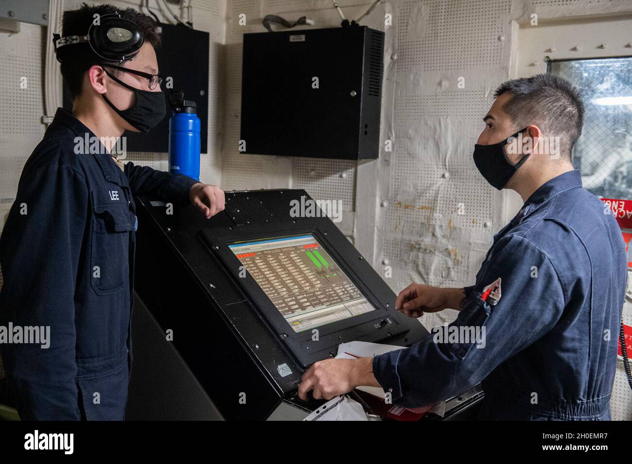 210215-N-FO865-3096 GULF OF OMAN (Feb. 15, 2021) –U.S. Navy Machinist’s ...