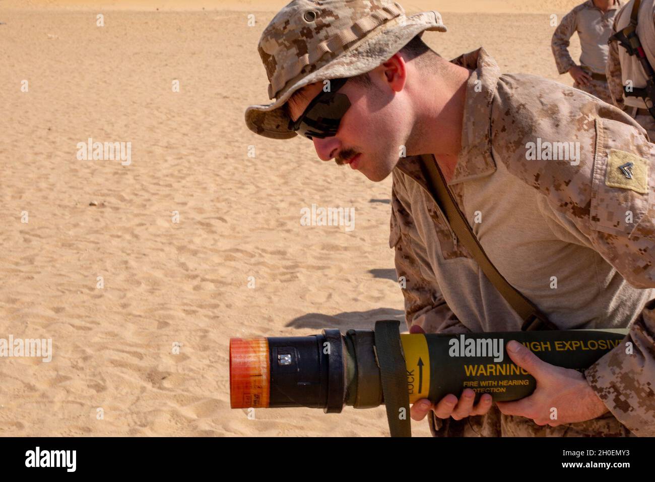 U.S. Marine Corps Cpl. Michael Gallery, a rifleman with Charlie Company ...