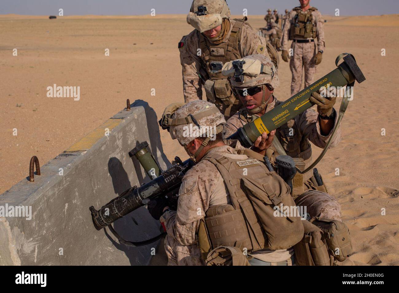 U.S. Marine Corps Lance Cpl. Nolan Cruzsmith, left, and Lance Cpl ...