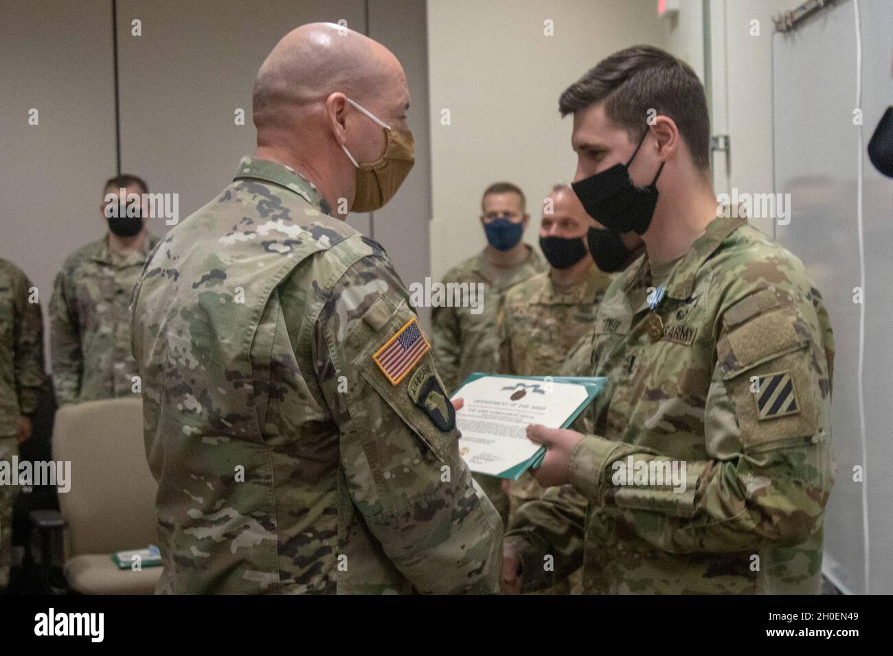 Col. Michael McFadden, commander of the 3rd Combat Aviation Brigade ...