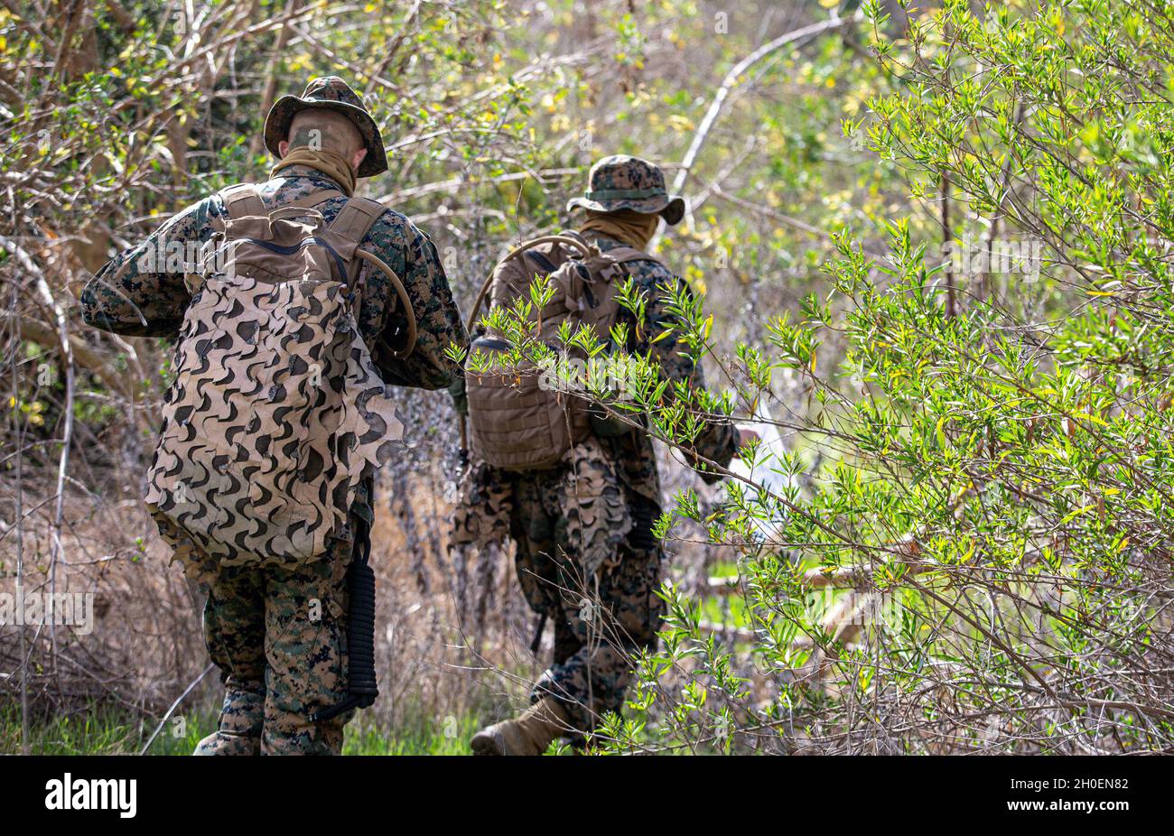 U.S. Marines with Alpha Company, Infantry Training Battalion, School of ...