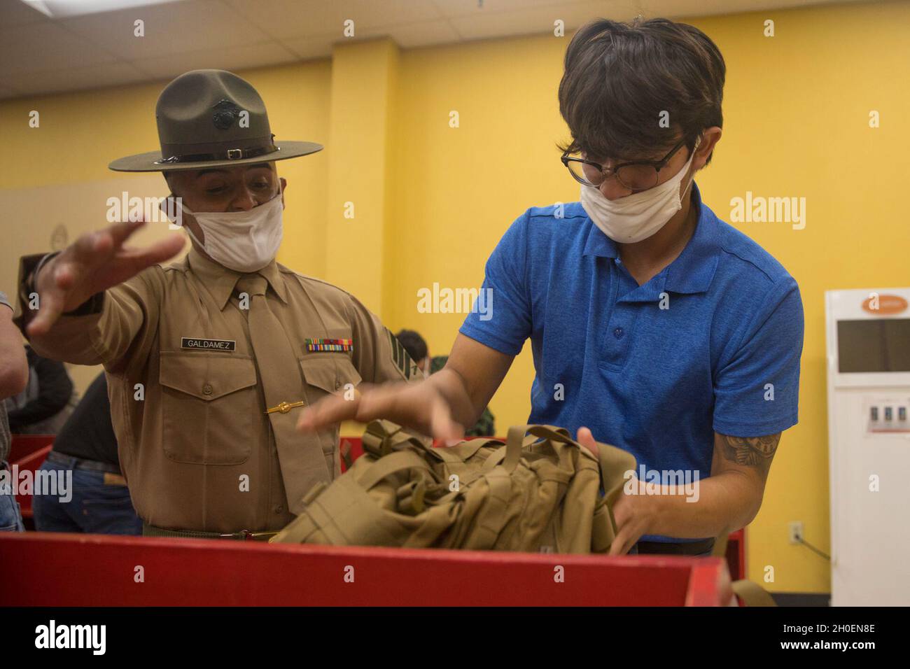 Rct. Thomas J. Saenz with Bravo Company, 1st Recruit Training Battalion ...