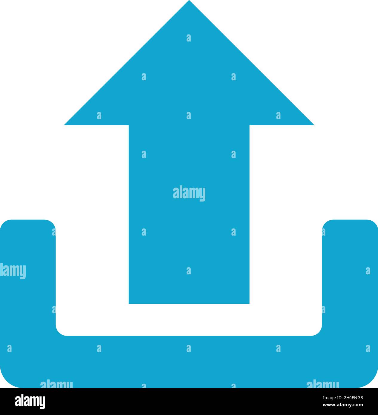 upload arrow icon on white background Stock Vector Image & Art - Alamy