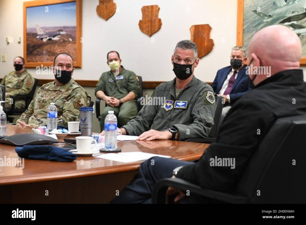 Arizona U.S. Senator and former NASA astronaut Mark Kelly speaks with ...