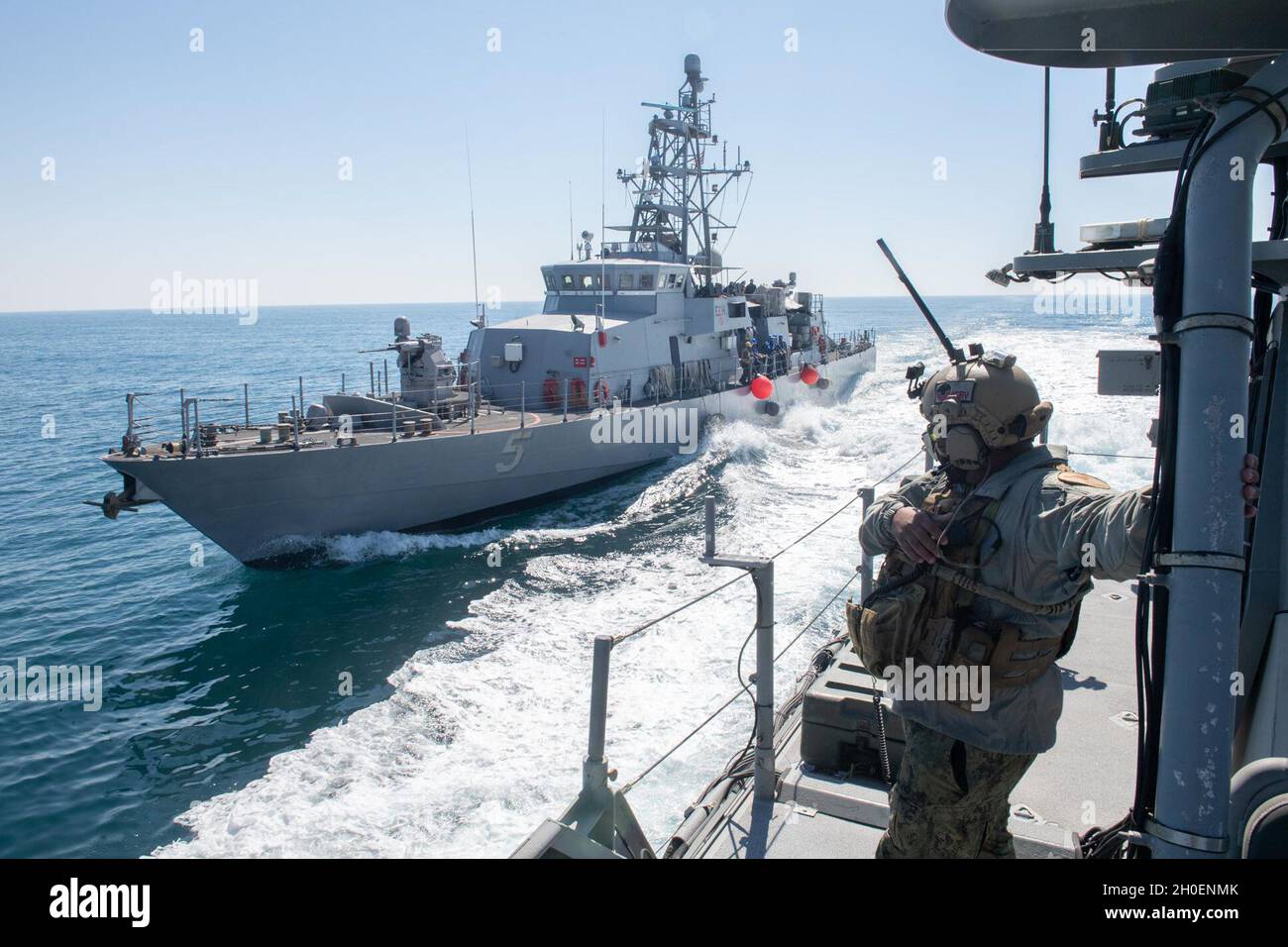 210216-N-DS741-1581 ARABIAN GULF (Feb. 16, 2021) – Chief Boatswain’s ...