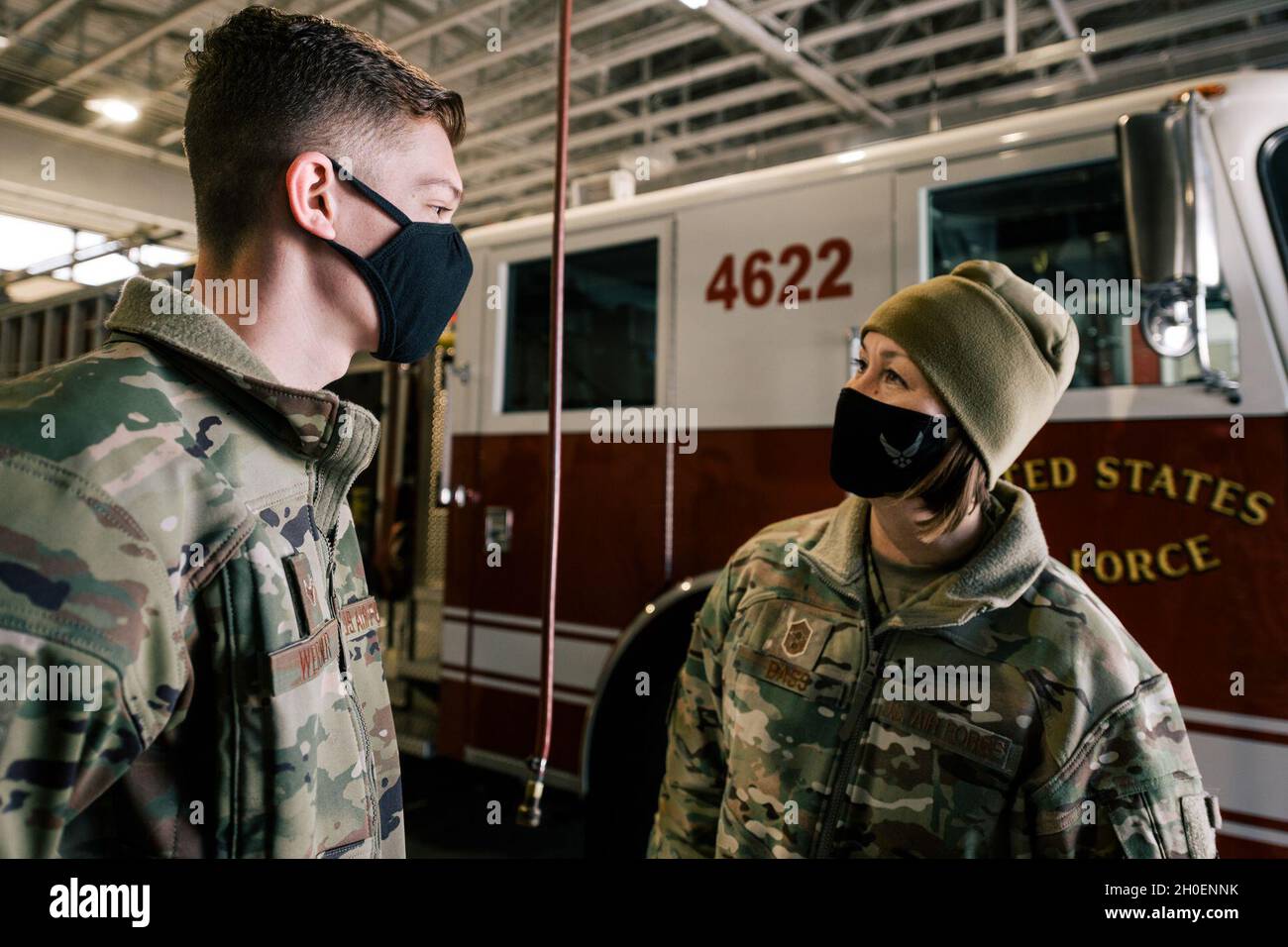 Airman 1st Class Seth Werner, 375th Civil Engineer Squadron firefighter ...
