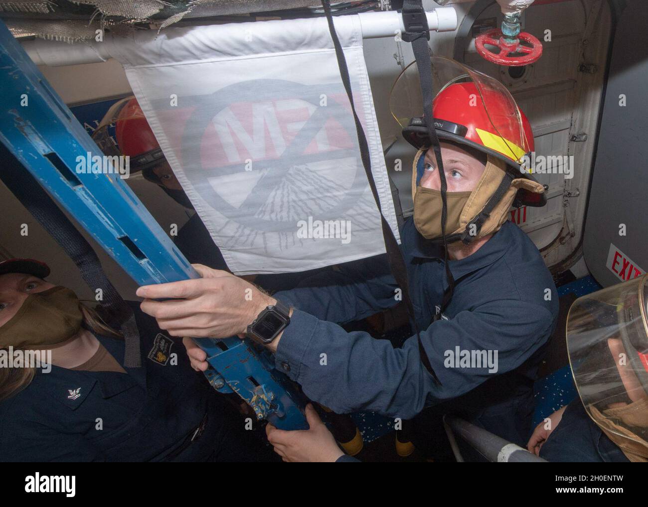 SOUTH CHINA SEA (Feb. 16, 2021) U.S. Navy Quartermaster 3rd Class ...