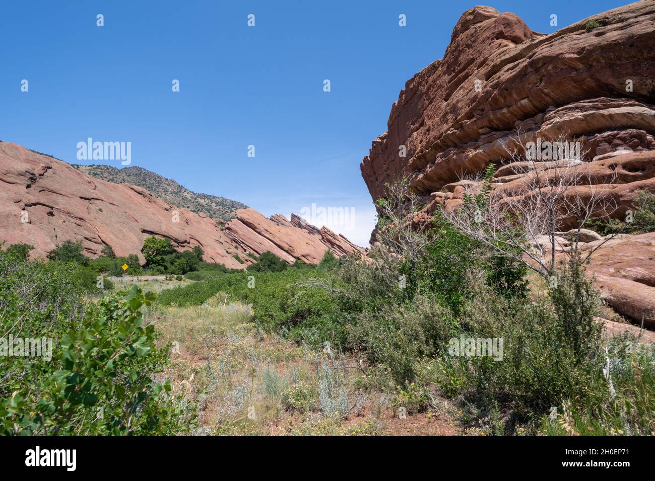 Trading Post Trail in Red Rocks Park and amphitheater in Morrison ...