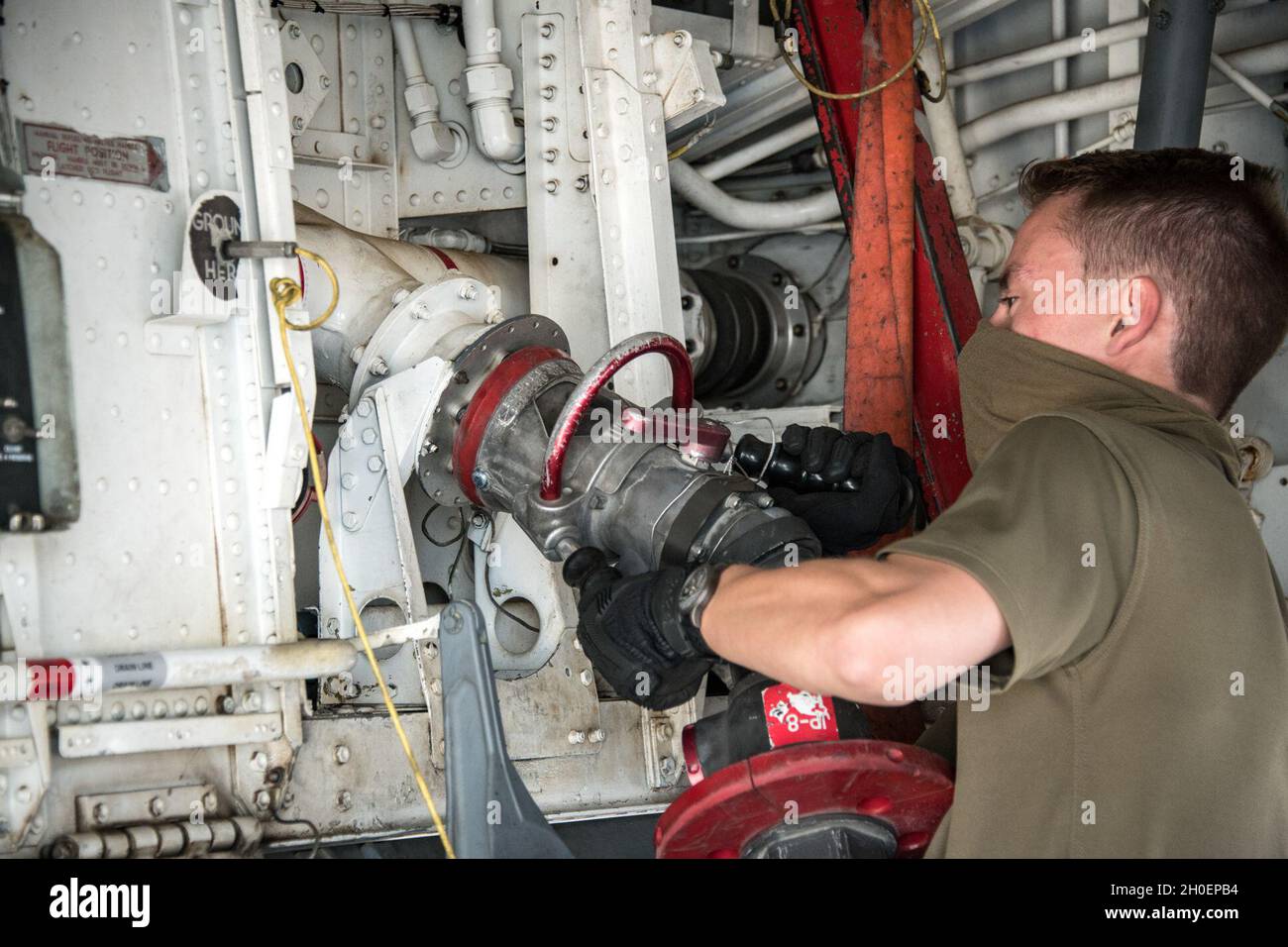 Crew chief for a day participant, Royal Air Force Senior Aircraftman ...