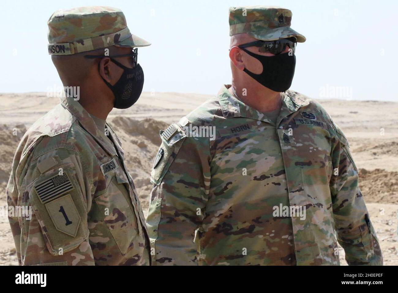 Task Force Spartan CSM Mark Horn visits Task Force Iron Castle ...