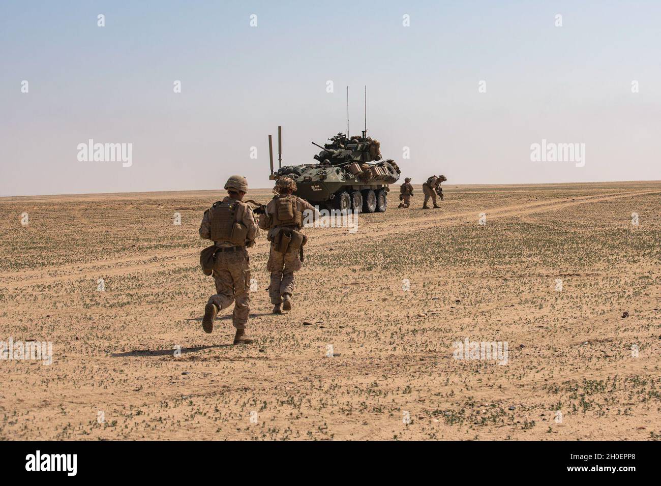 U.S. Marines with Light Armored Reconnaissance Detachment, Battalion ...