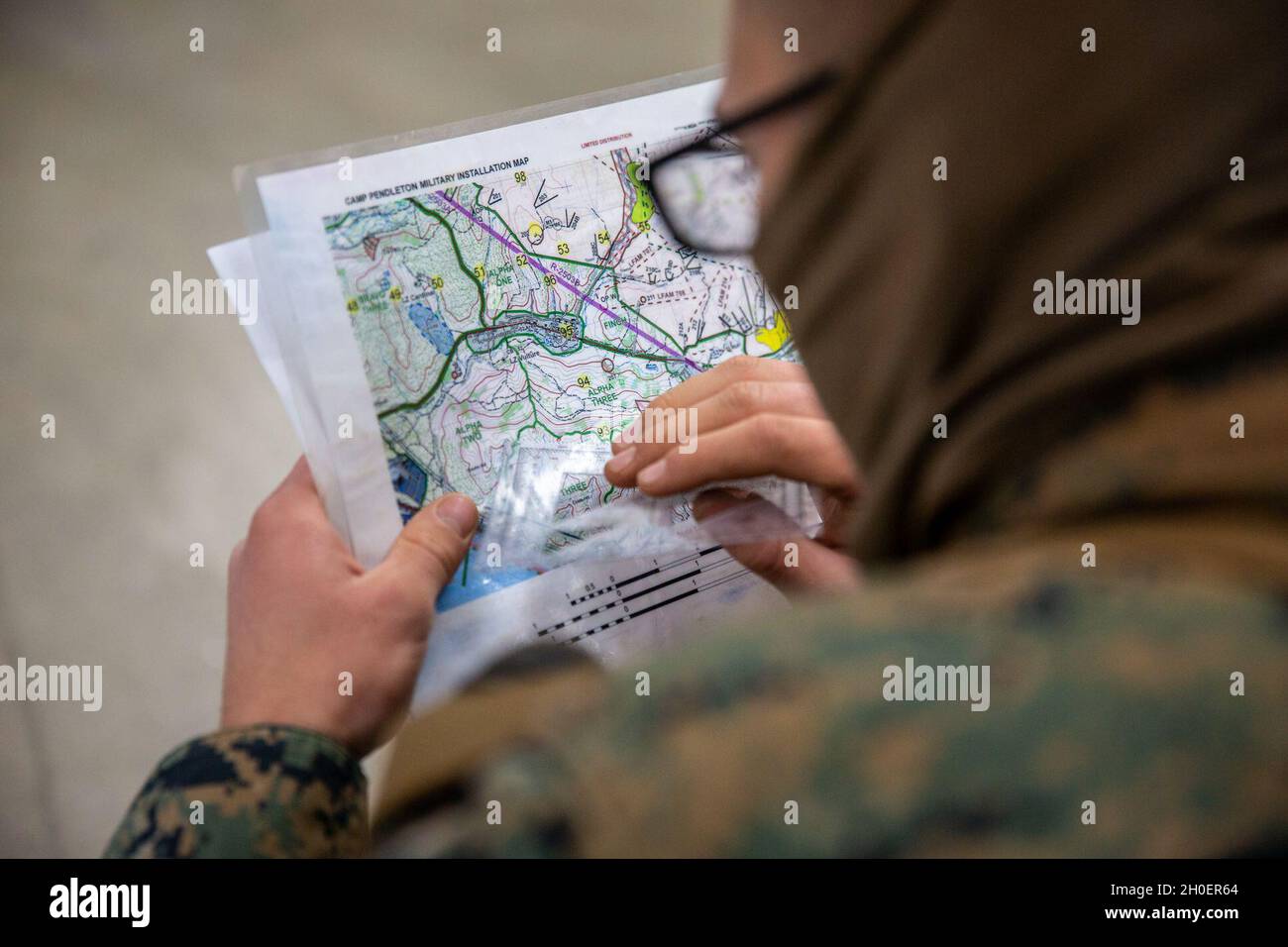 U.S. Marine Pfc. Zacary Scott, a student with Alpha Company, Infantry ...