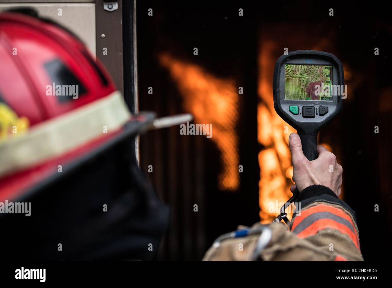 Amber Turek, a fire captain with the 1st Special Operations Civil ...